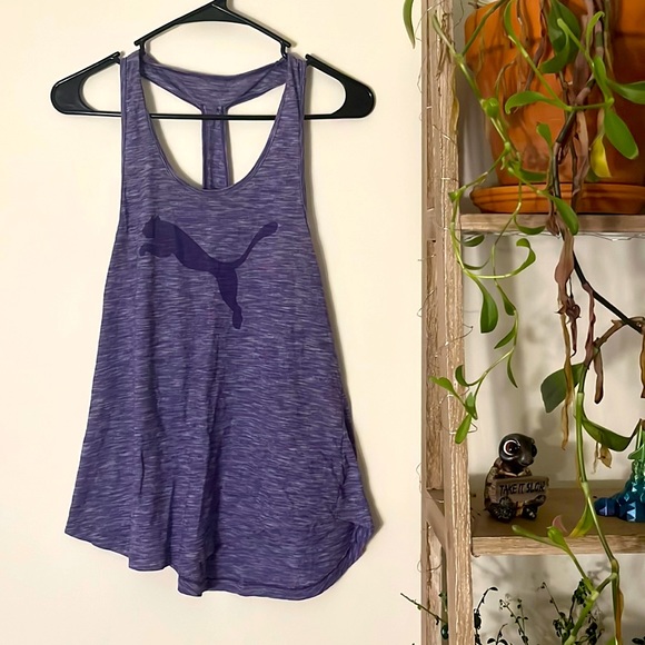 Puma | Tops | Purple Puma Tank Top | Poshmark